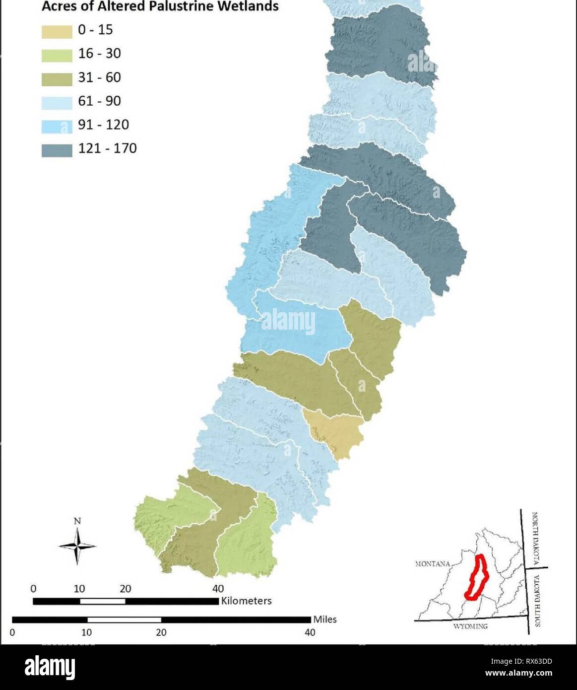 Southeast Montana wetland assessment Stock Photo - Alamy