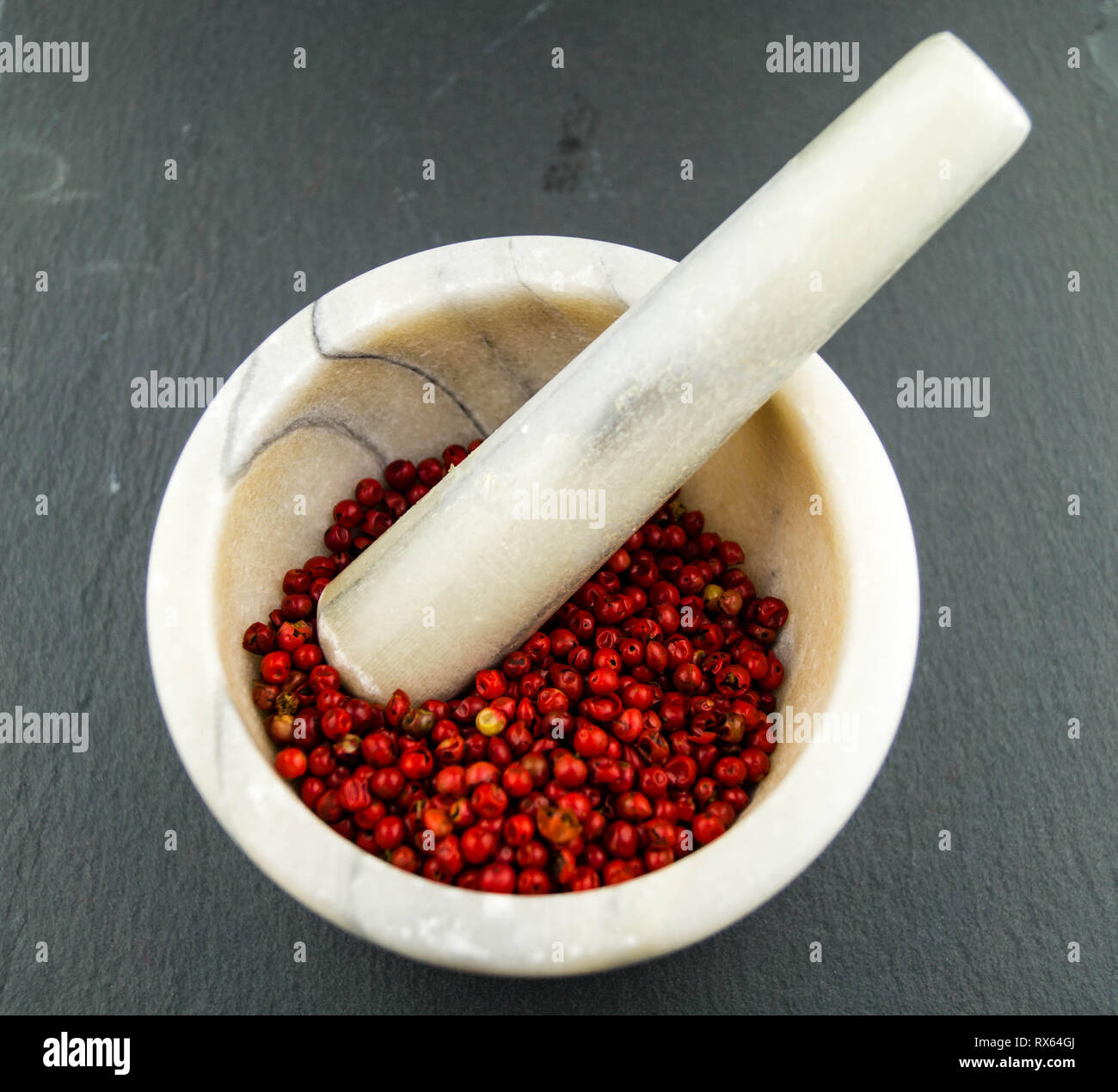 Red Pepper from the brazilian Schinus Terebinthifolia Tree Stock Photo ...