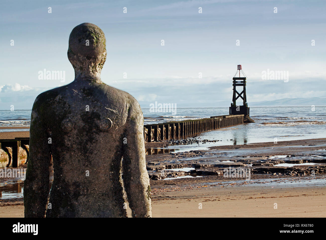 Iron men crosby beach hi-res stock photography and images - Alamy