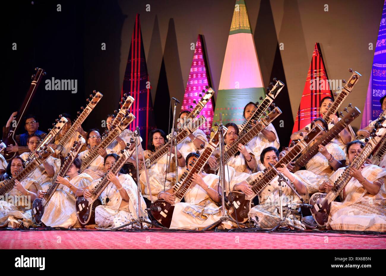 Silpgram Mahotsav. Guwahati, Assam, India. March 8, 2019. Artists ...
