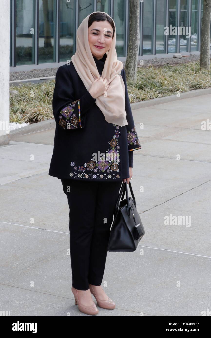 United Nations, New York, USA, March 08, 2019 - Ambassador Adela Raz is ...