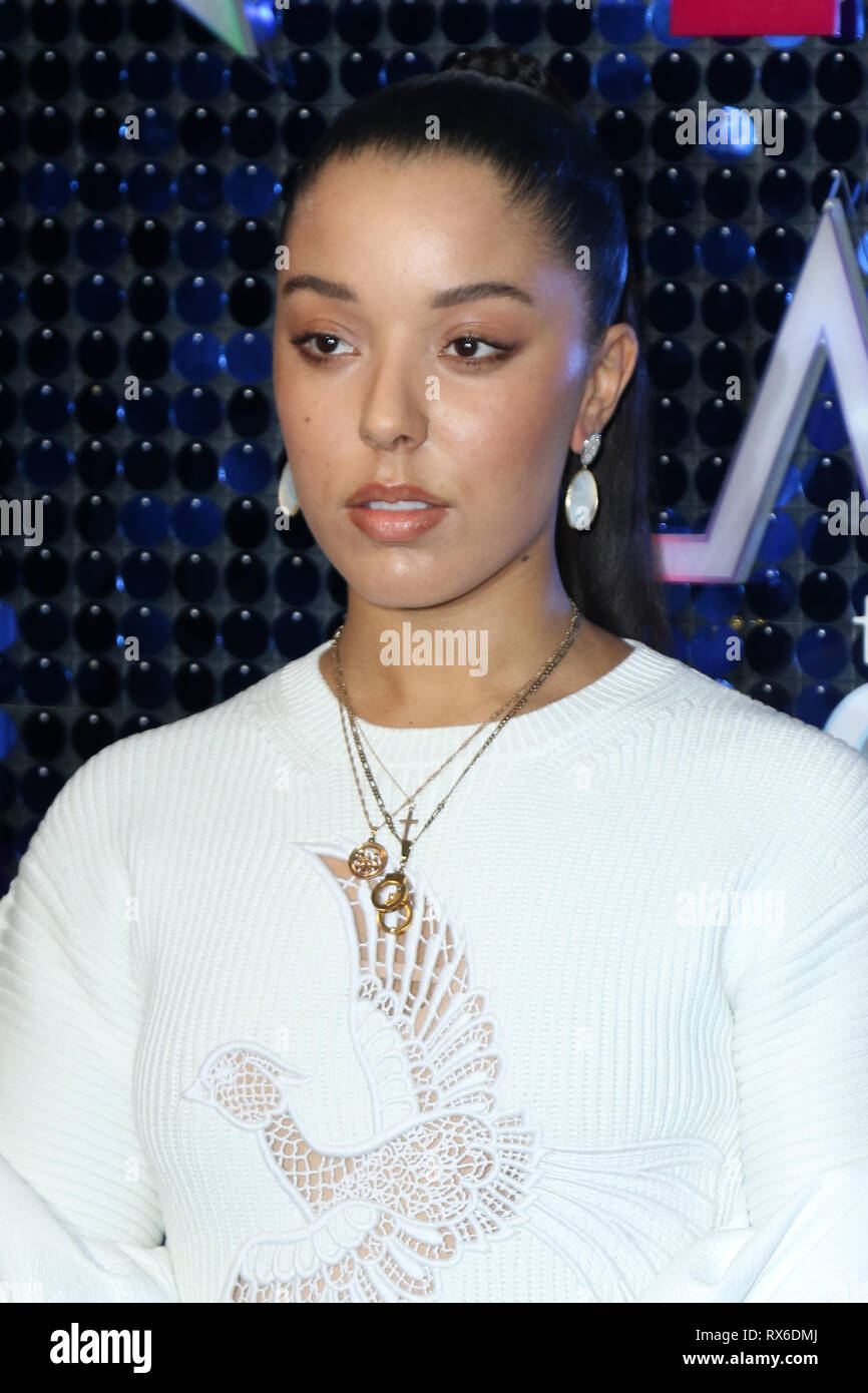 Musical artist Grace Carter attends The Global Awards at the Eventim ...