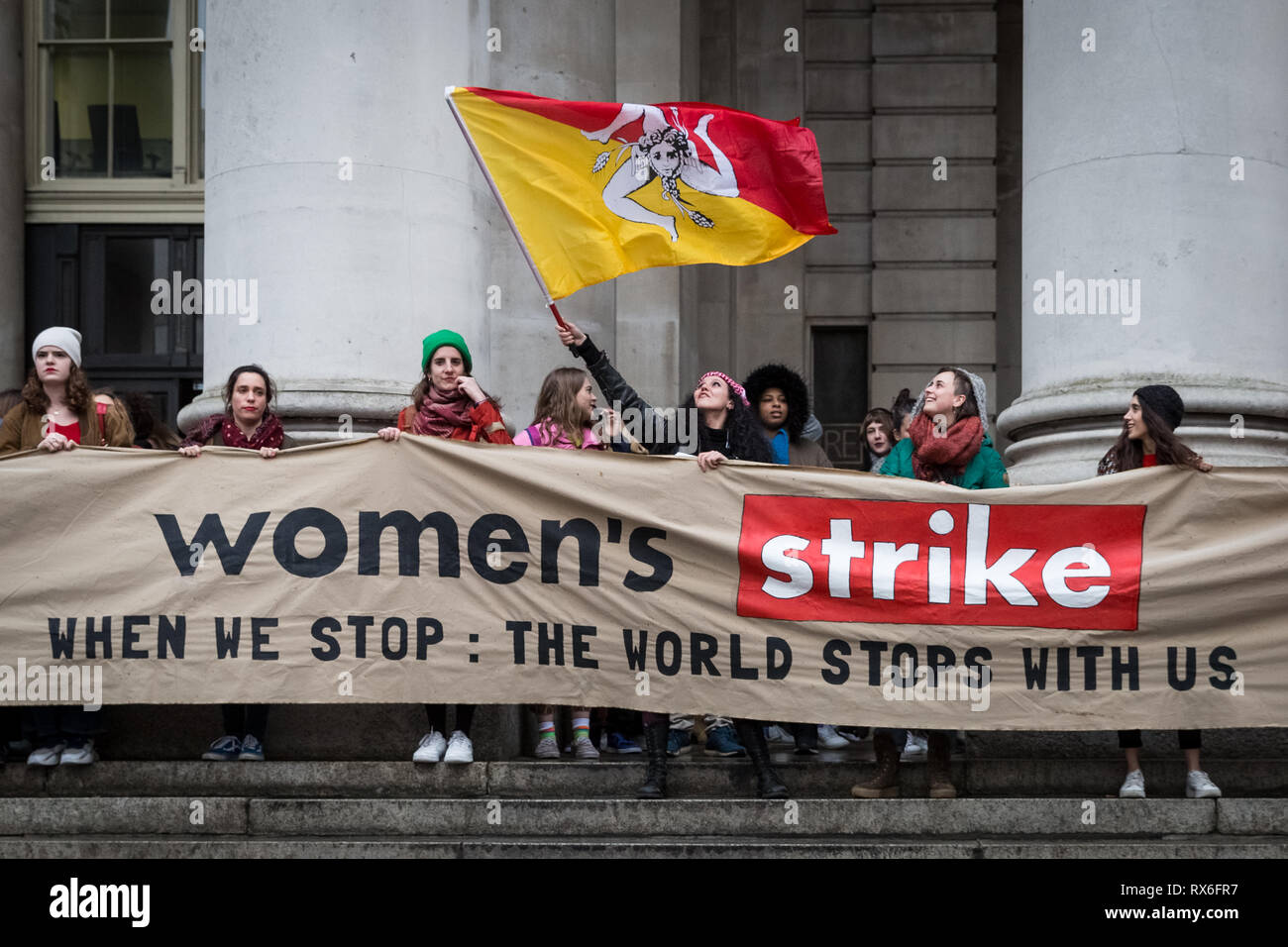London, UK. 8th March 2019. 3rd International Women's Day Strike ...