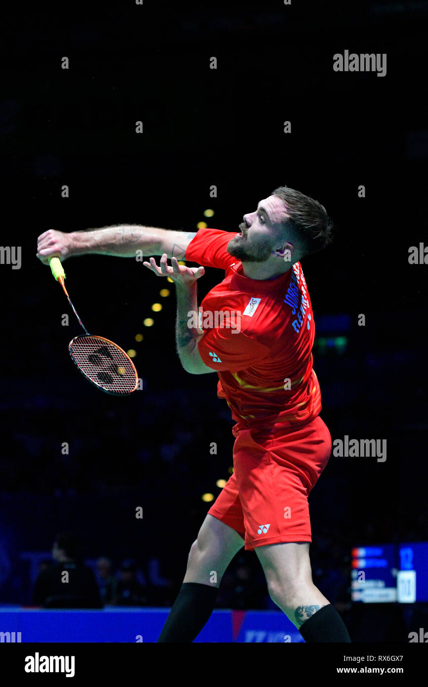 Birmingham, UK. 8th Mar 2019. All England Open Badminton Championships ...