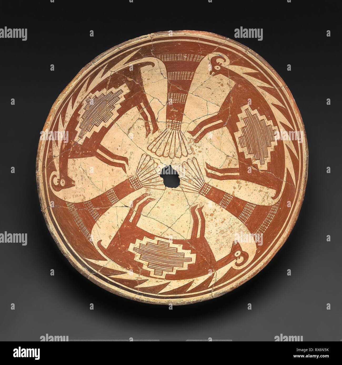 Bowl with Three-part Antelope Design. Mimbres branch of the Mogollon ...