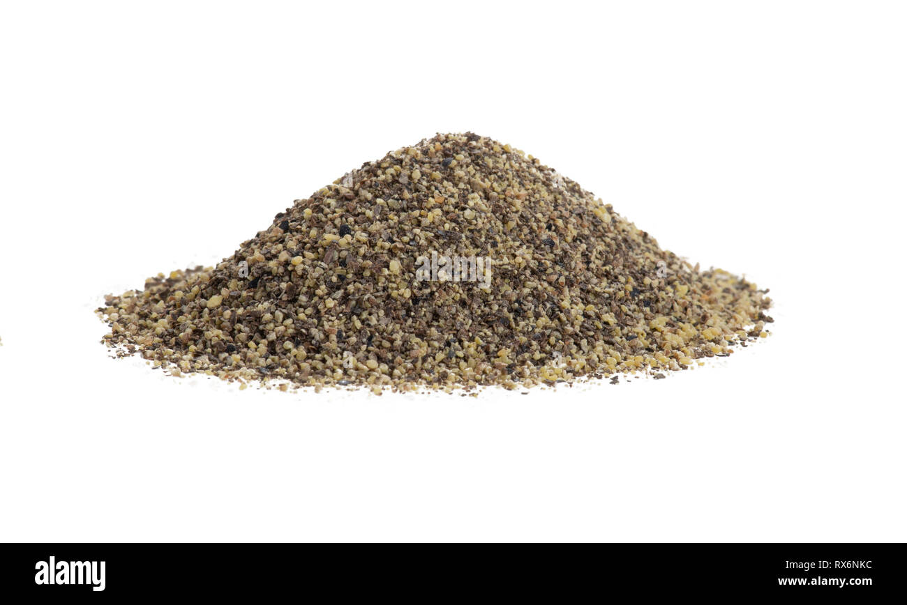 Pile Of Black Pepper Powder Stock Photo - Alamy