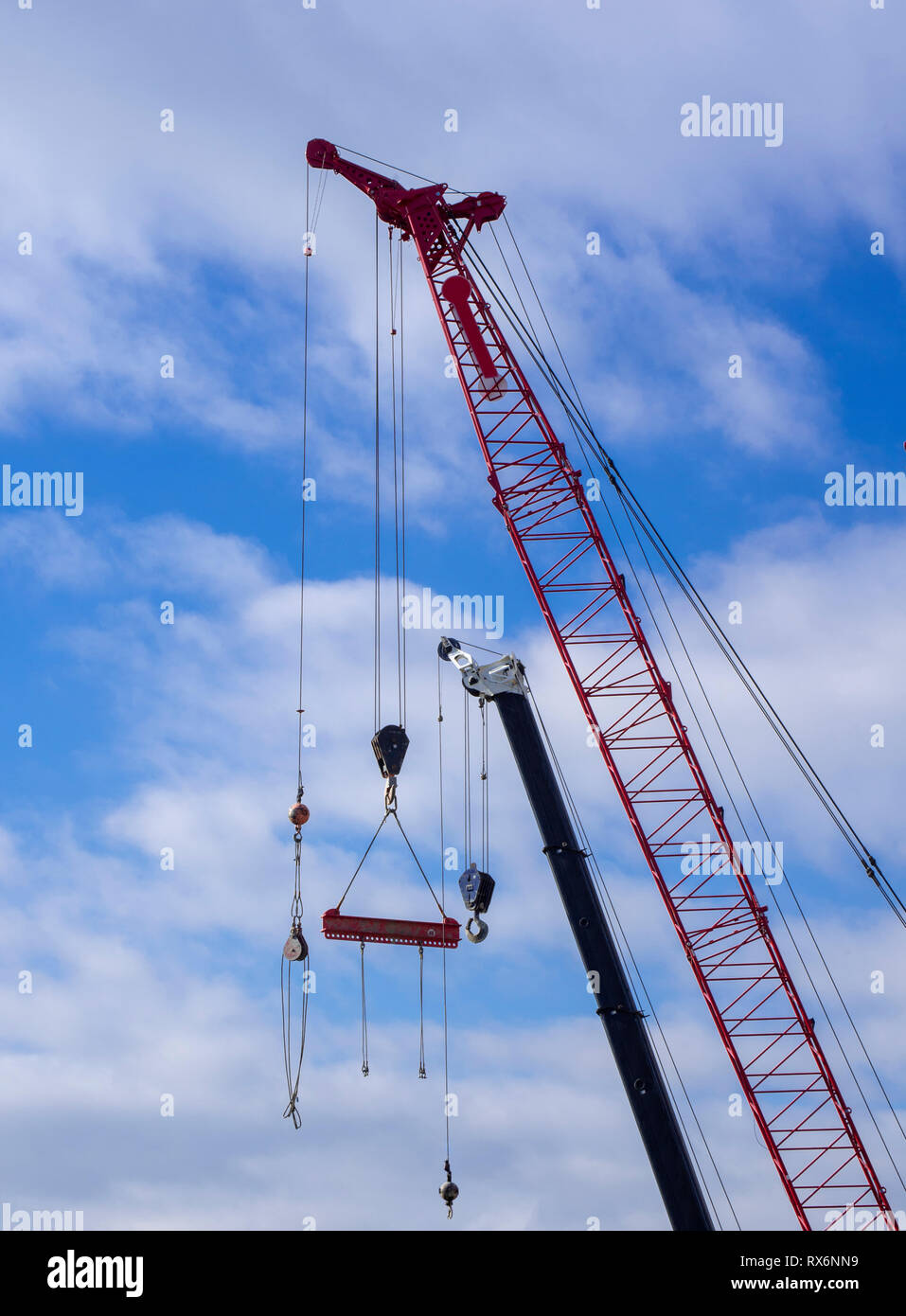 Large construction site many cranes hi-res stock photography and images ...