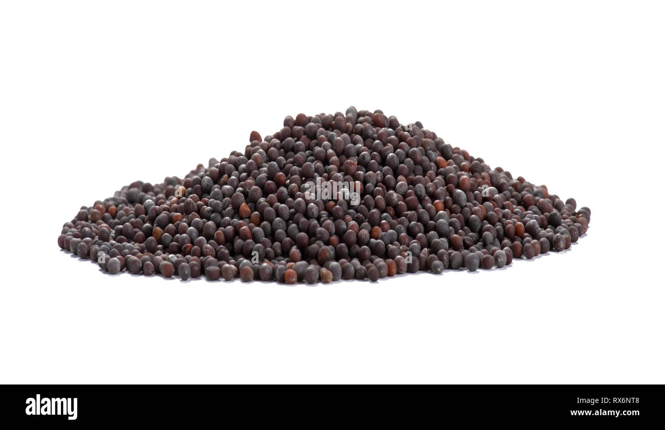 Pile Of Raw Mustard Seeds Stock Photo - Alamy