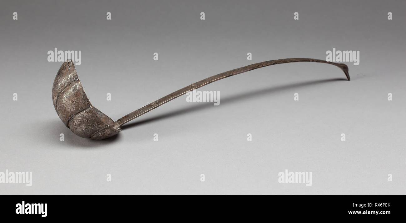Ladle. China. Date: 618 AD-907 AD. Dimensions: . Beaten silver. Origin ...