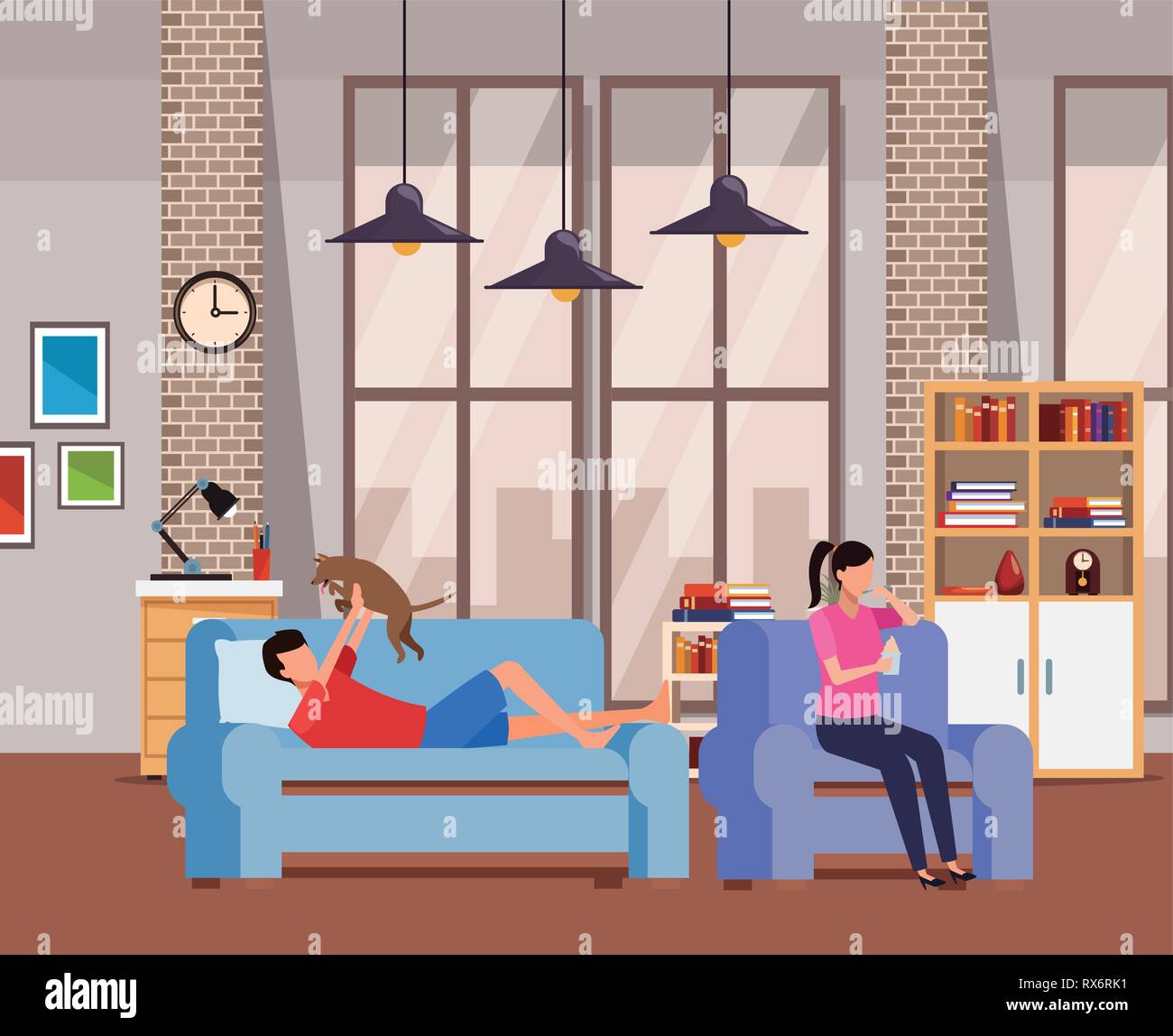 Vector faceless dog hi-res stock photography and images - Alamy