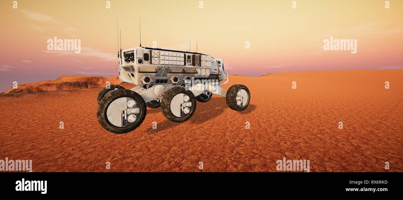 Extremely detailed and realistic high resolution 3d imageof the Martian ...