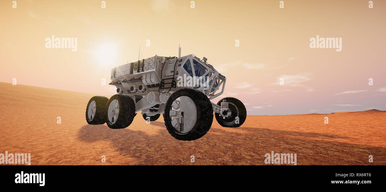 Extremely detailed and realistic high resolution 3d imageof the Martian ...