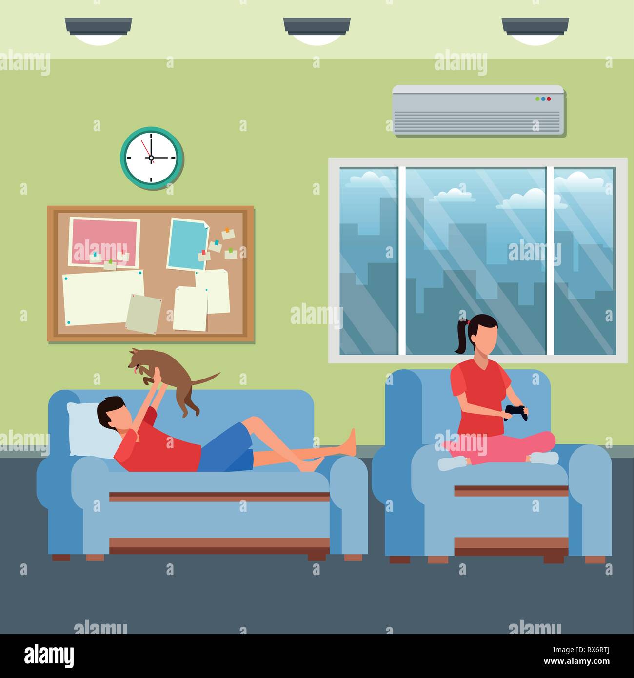 Faceless dog Stock Vector Images - Alamy