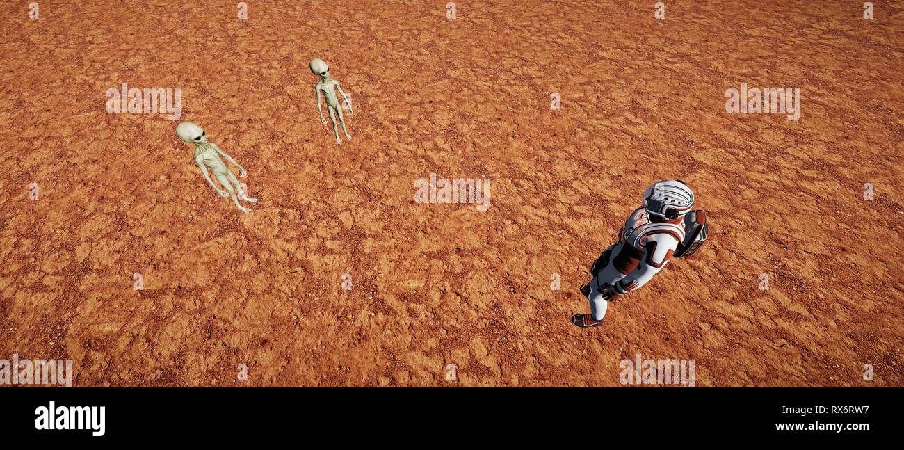 Extremely detailed and realistic high resolution 3d imageof the Martian ...