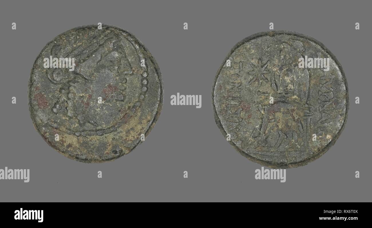 Coin Depicting the God Apollo. Greek. Date: 200 BC-1 BC. Dimensions ...