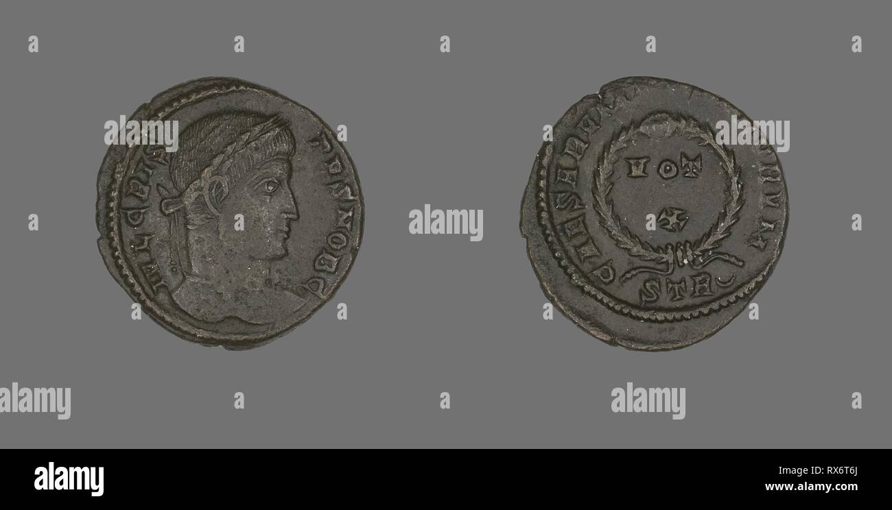 Coin Portraying Emperor Crispus. Roman, minted in Trier. Date: 323 AD ...