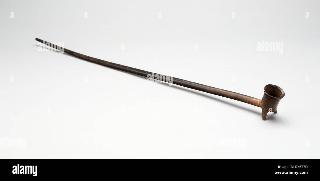 Long-Stem Pipe. Colima; Colima, Mexico. Date: 100 AD-300 AD. Dimensions ...