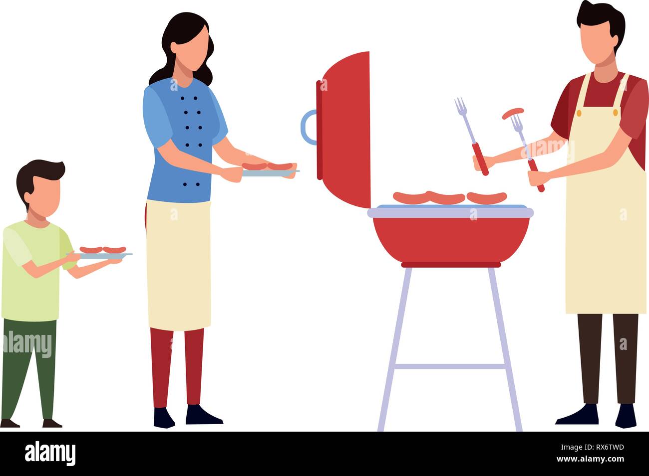 Cooking roast beef home Stock Vector Images - Alamy