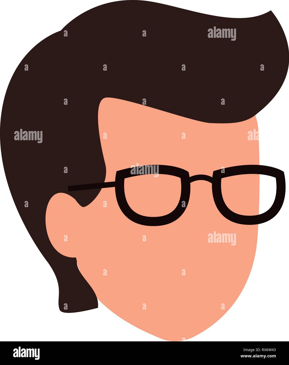 faceless guy glasses Stock Vector Image & Art - Alamy