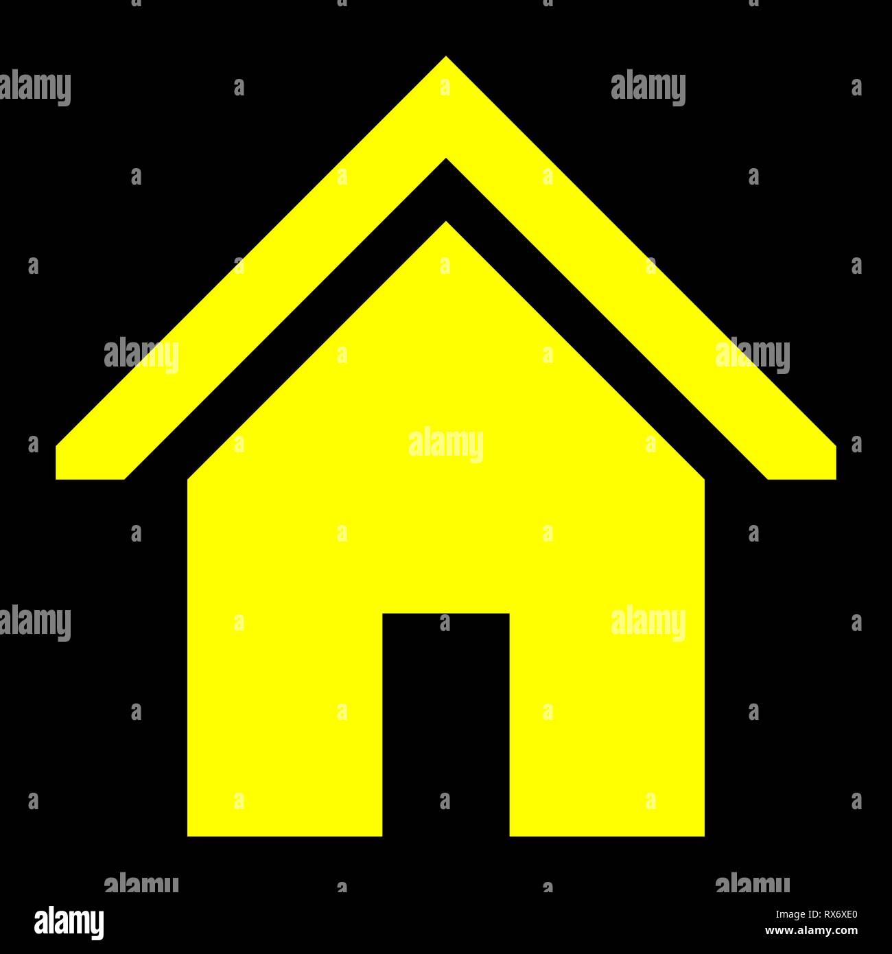 Yellow house clipart Stock Vector Images - Alamy