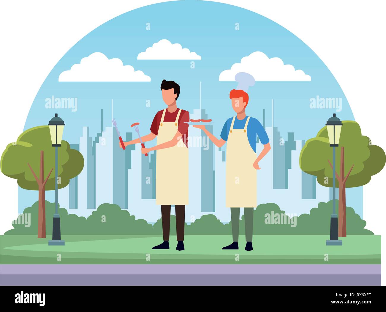 Faceless chef vector hi-res stock photography and images - Alamy