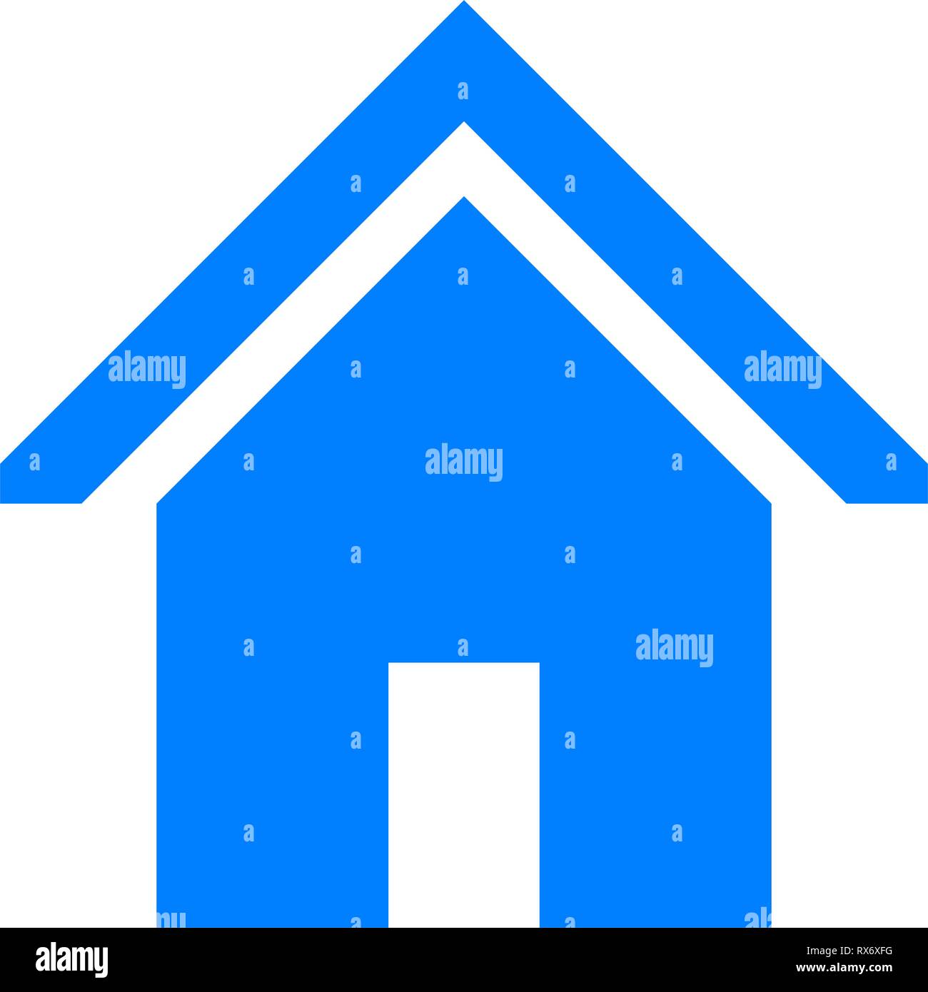 Home button blue hi-res stock photography and images - Alamy