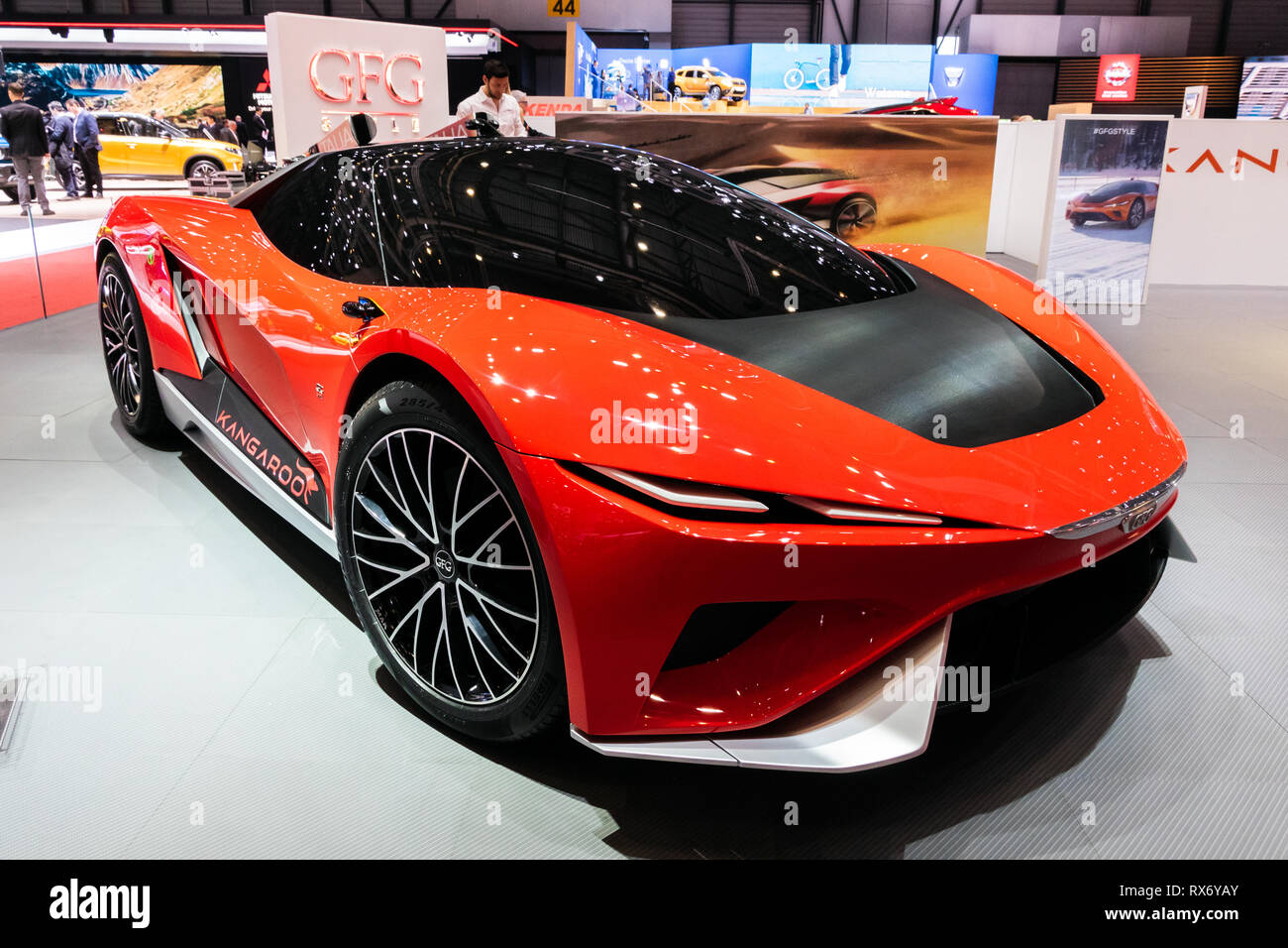 GENEVA, SWITZERLAND - MARCH 5, 2019: Electric GFG Style Kangaroo ...