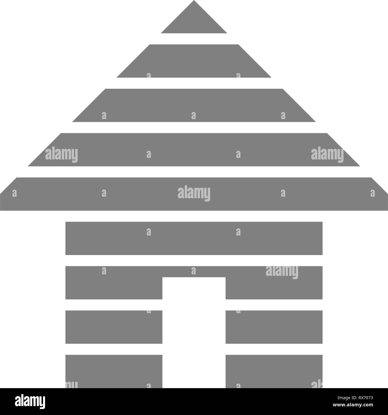 Log cabin illustration Black and White Stock Photos & Images - Alamy