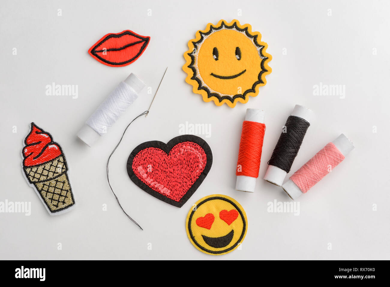 Embroidered patches hi-res stock photography and images - Alamy