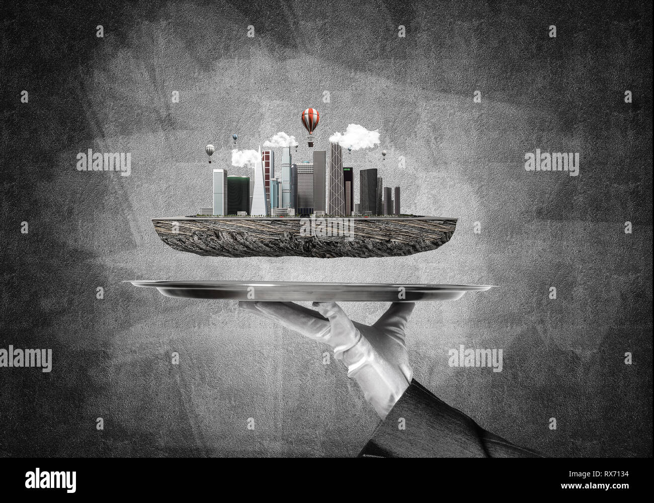 Concept of modern urban development Stock Photo - Alamy