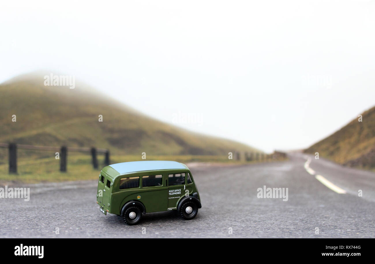 Model van street scene Stock Photo - Alamy