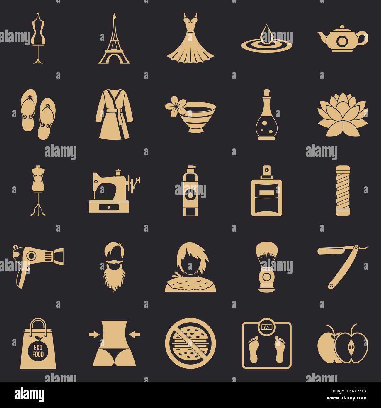 Sewing icons set, simple style Stock Vector Image & Art - Alamy