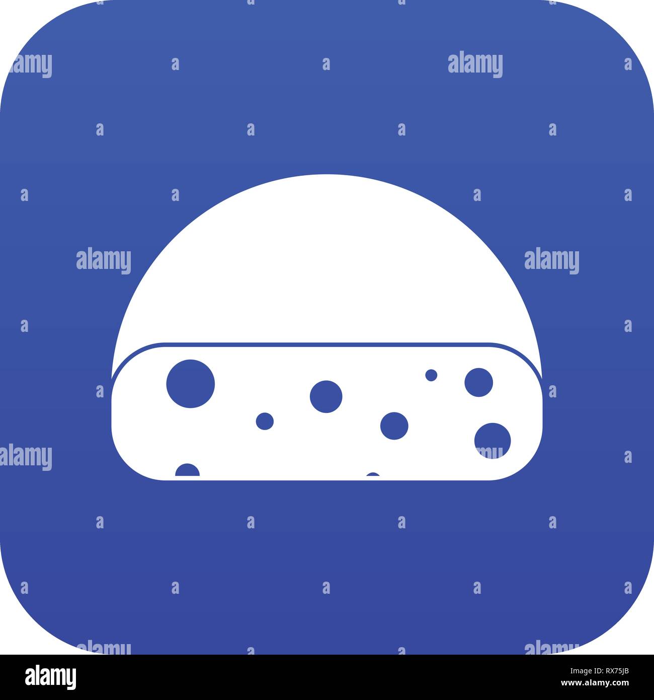 Dutch cheese icon digital blue Stock Vector Image & Art - Alamy