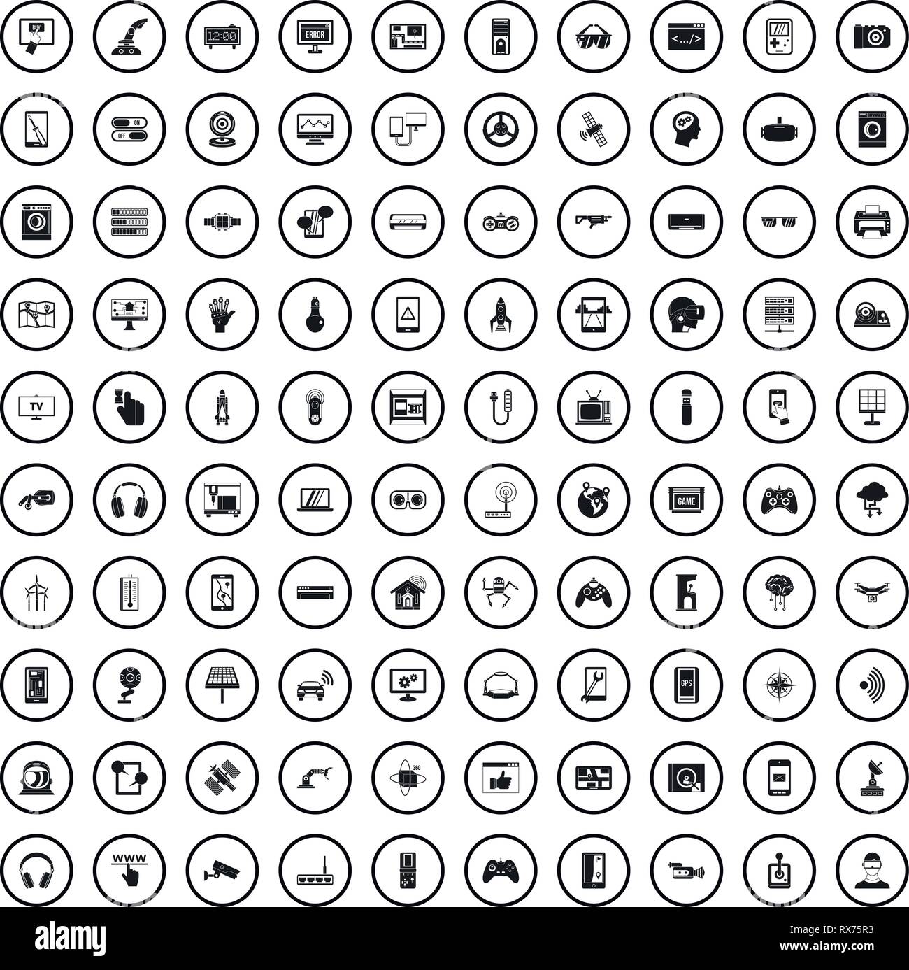 100 software development icons set, simple style Stock Vector Image ... 100 software development icons set, simple style Stock Vector Image ...