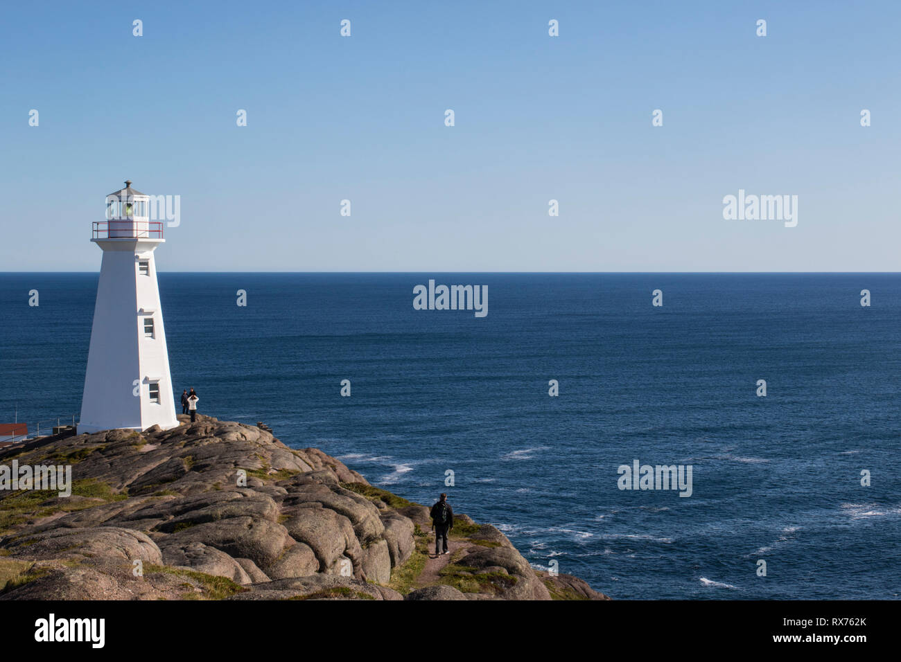 Cape Spears lighthouse, Cape Spear Lighthouse National Historic Site, Newfoundland, Canada Stock ...