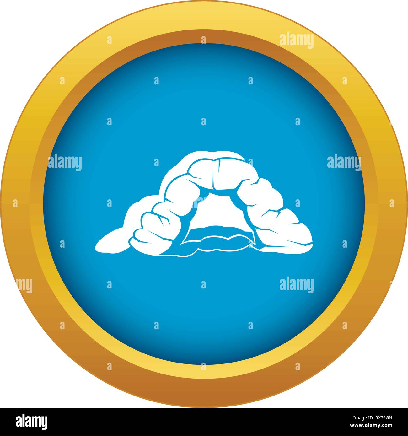 Cave icon blue vector isolated Stock Vector Image & Art - Alamy