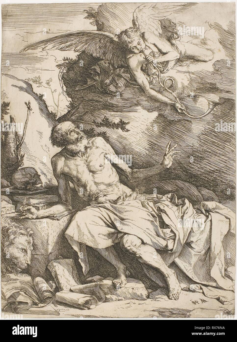 Saint Jerome Listening to the Trumpet of the Last Judgment. Jusepe de ...