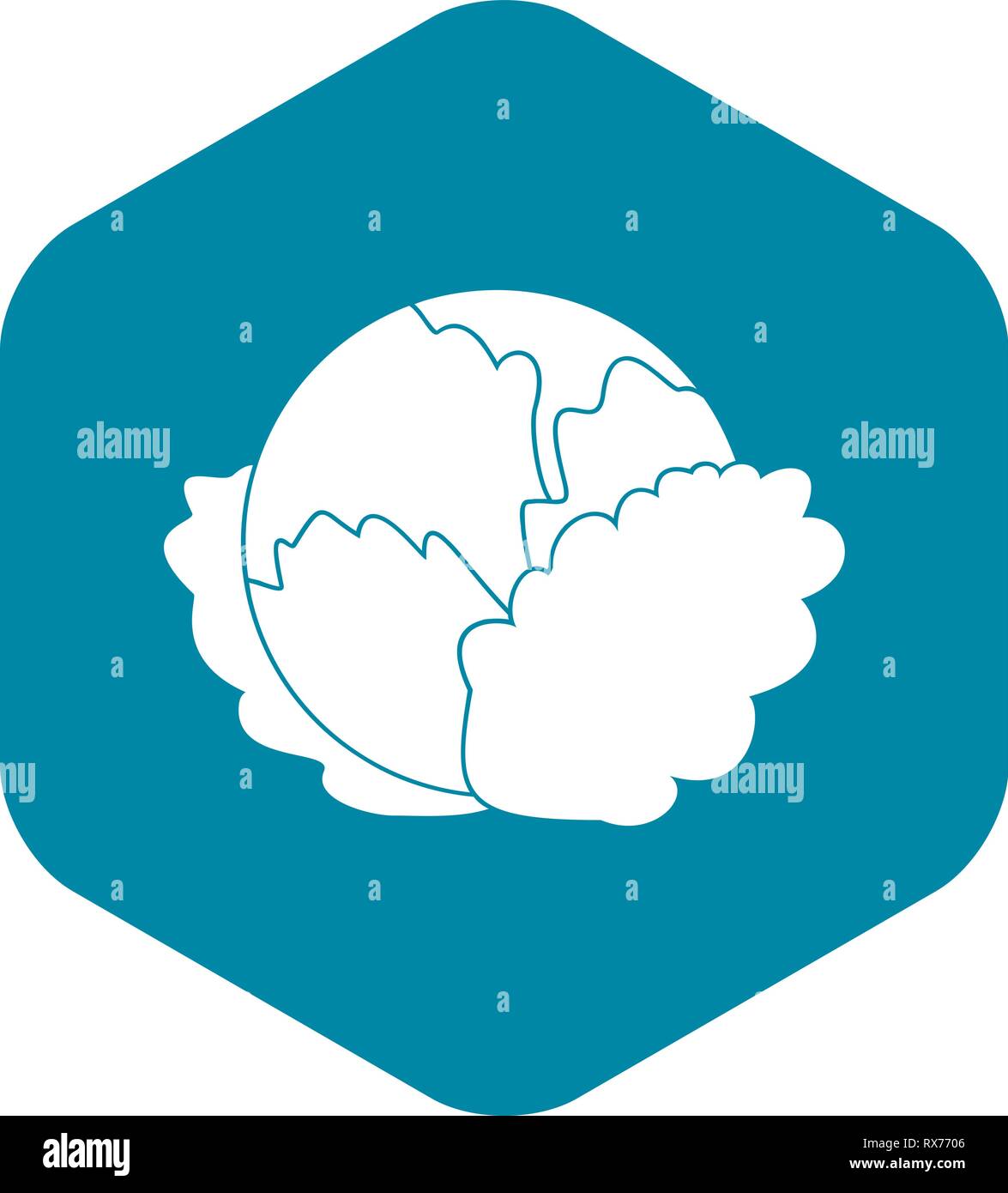 Cabbage icon, simple style Stock Vector Image & Art - Alamy