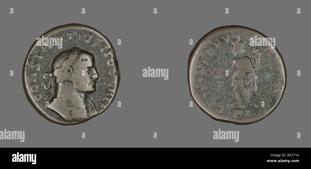 Coin Portraying Emperor Constantius I. Roman. Date: 293 AD-306 AD ...