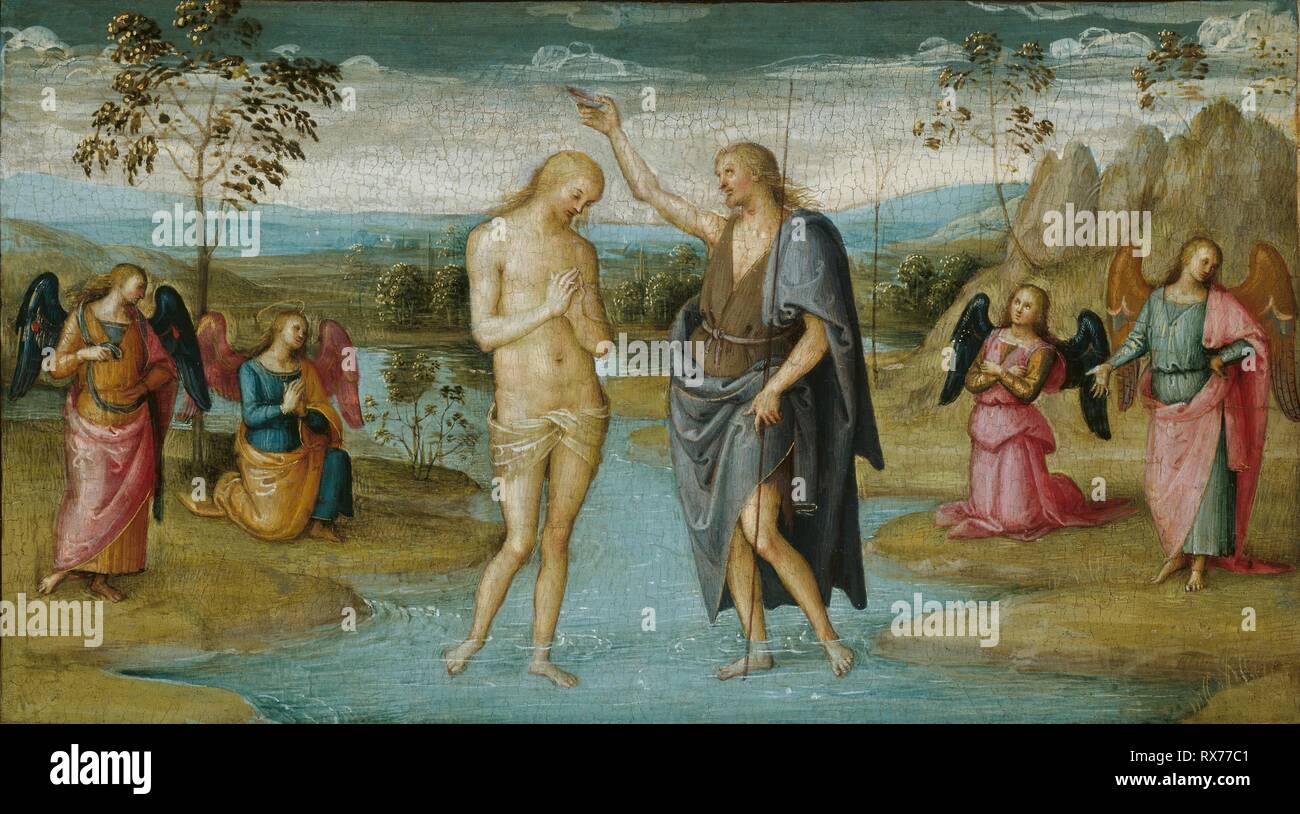 The Baptism of Christ. Perugino (Pietro di Cristoforo Vannucci); Italian, 1445/46-1523. Date ...