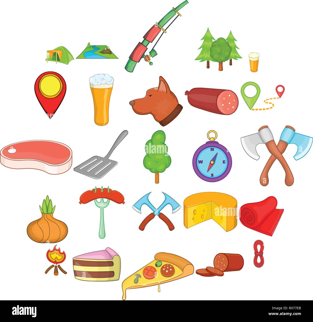 Barbecue grill rack cartoon hi-res stock photography and images - Alamy