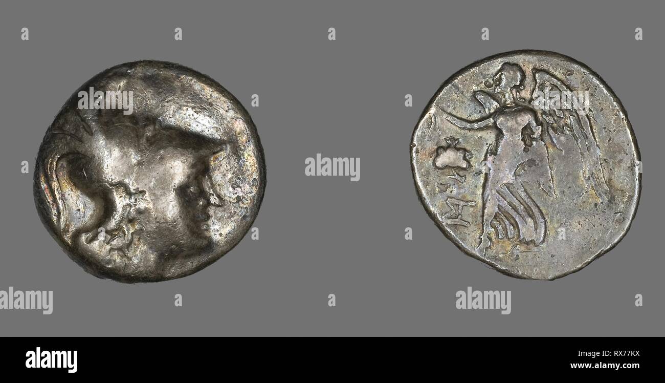 Tetradrachm (Coin) Depicting the Goddess Athena. Roman. Date: 190 BC-36 ...