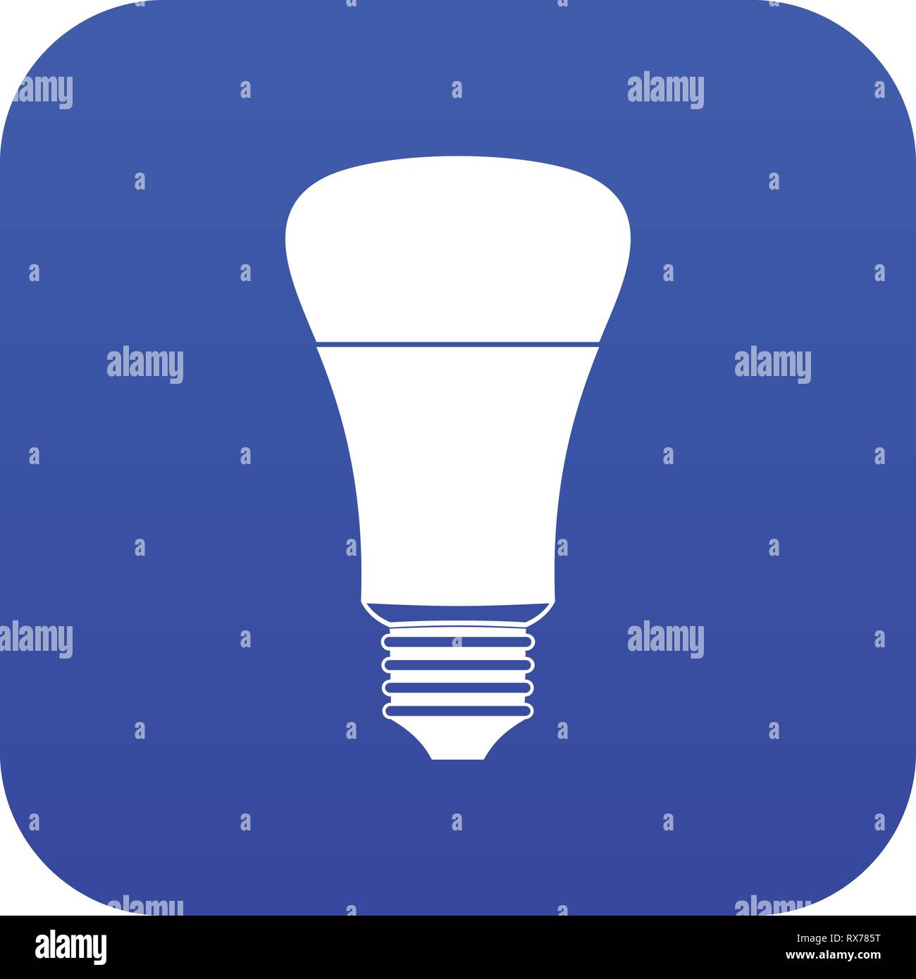 Led bulb icon digital blue Stock Vector Image & Art - Alamy
