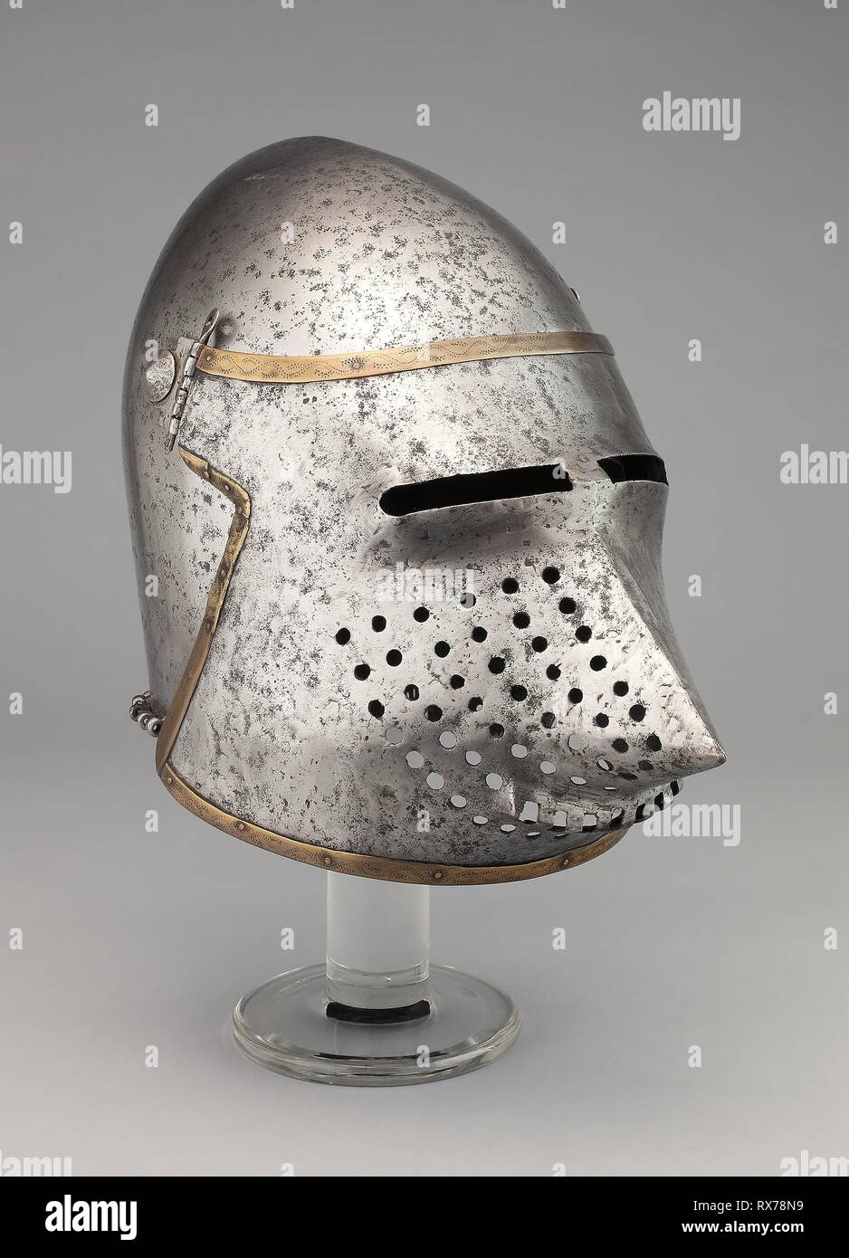 Visored Bascinet. Western European. Date: 1390-1410. Dimensions: H. 24. ...