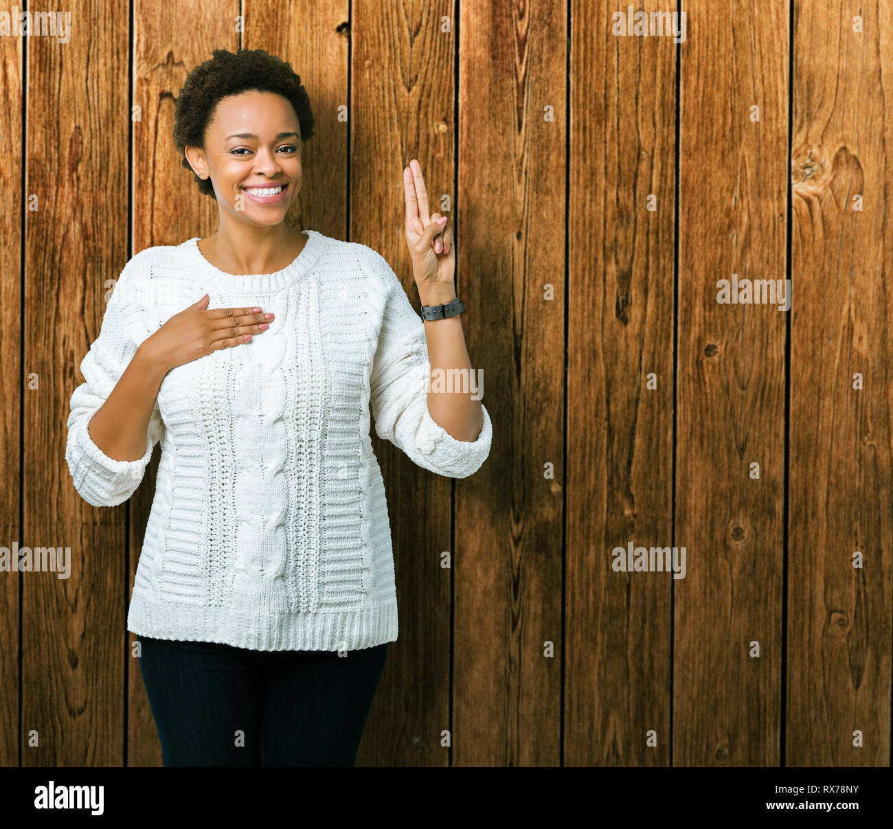 Woman swearing black and white hi-res stock photography and images - Alamy