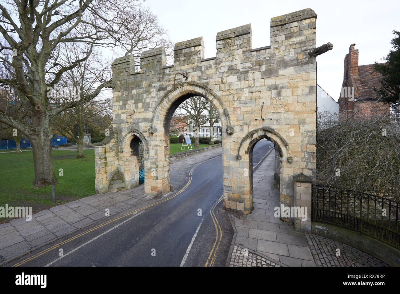 Priory Gate, Lincoln Cathedral Stock Photo - Alamy