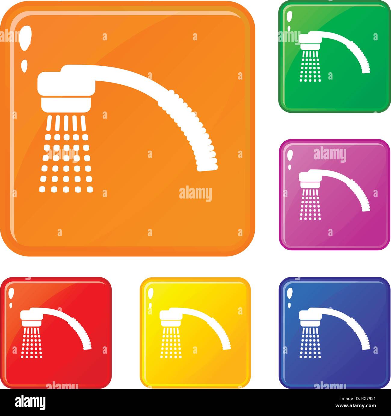 Running water icons set vector color Stock Vector Image & Art - Alamy