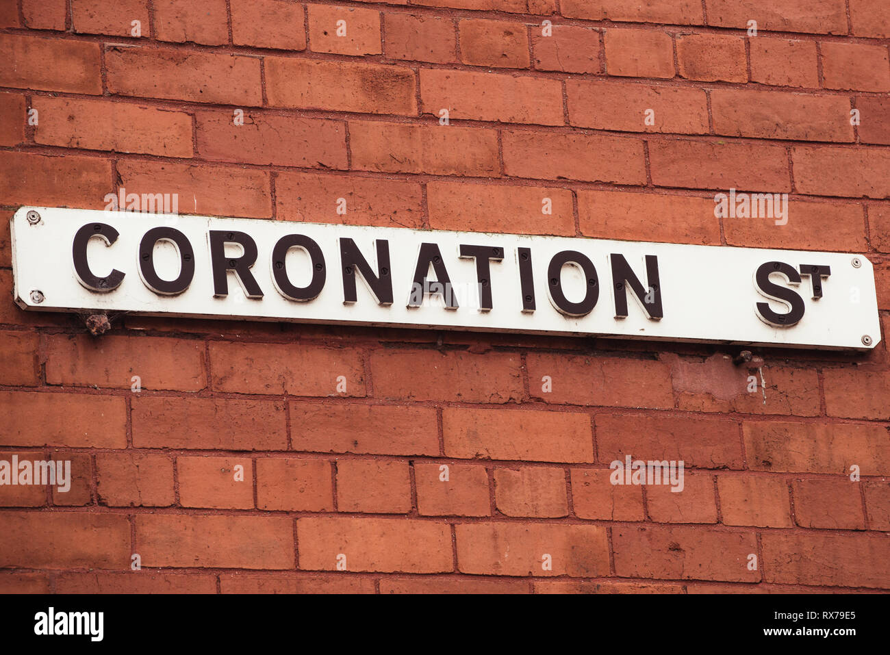 Coronation street sign salford hi-res stock photography and images - Alamy