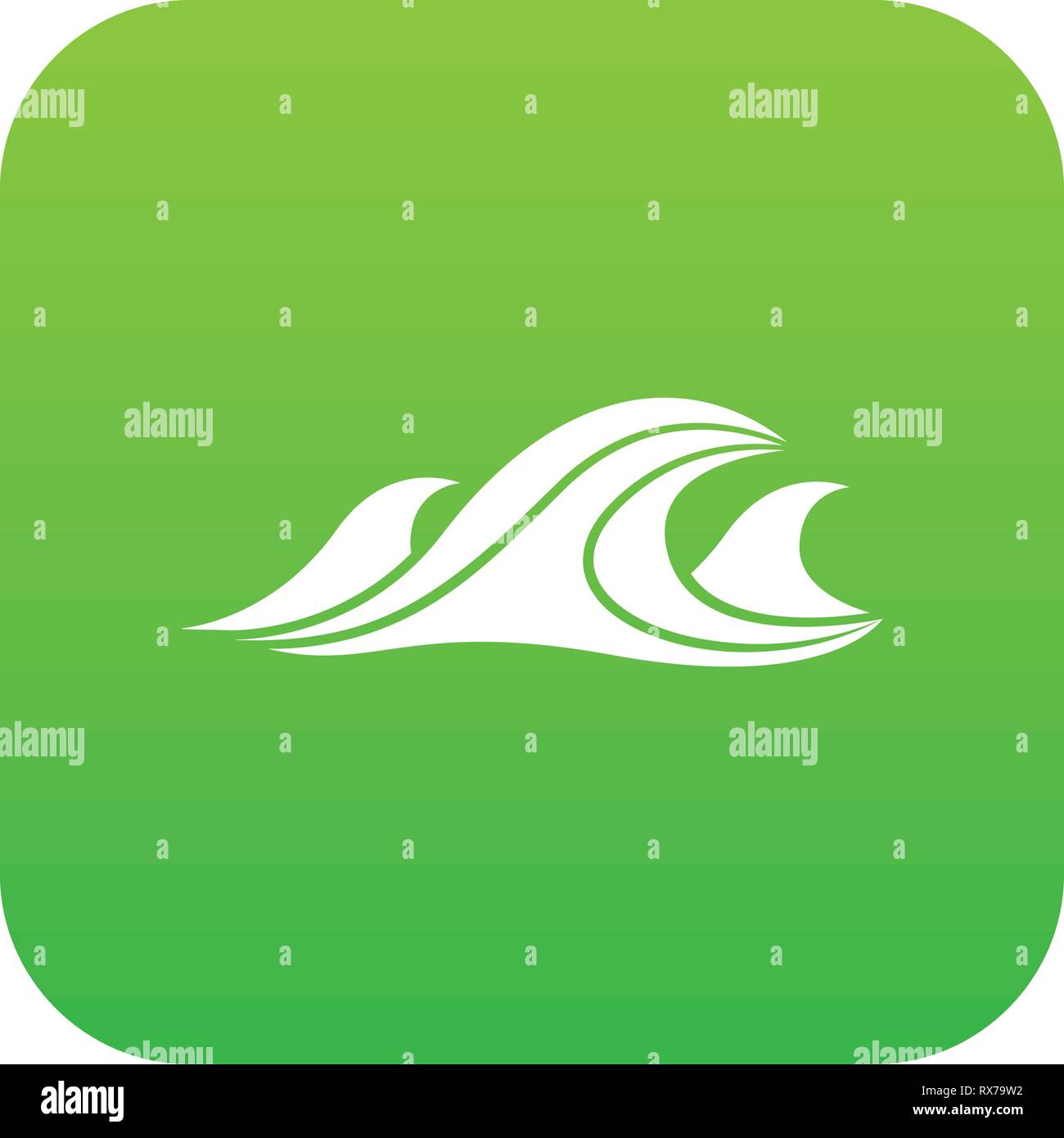 Sea waves icon, simple style Stock Vector Image & Art - Alamy