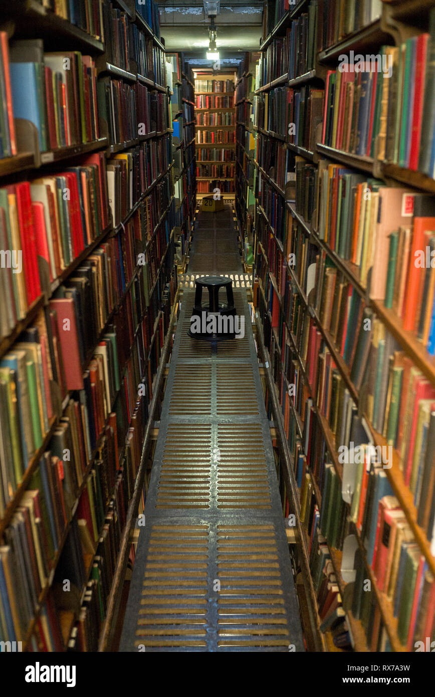 Old Library Shelves Dark High Resolution Stock Photography and Images ...